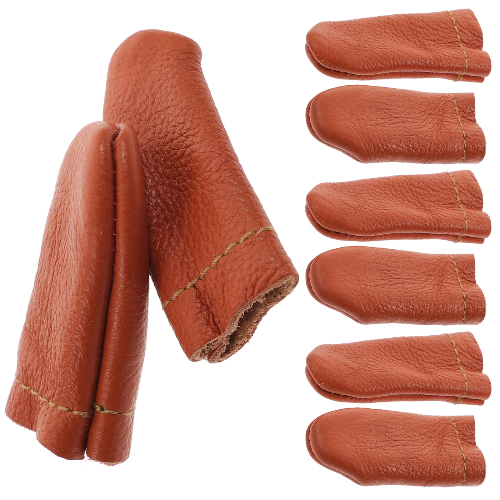 TABLZONE 10 Pairs Brown Finger Cots, Soft and Breathable Protective ...