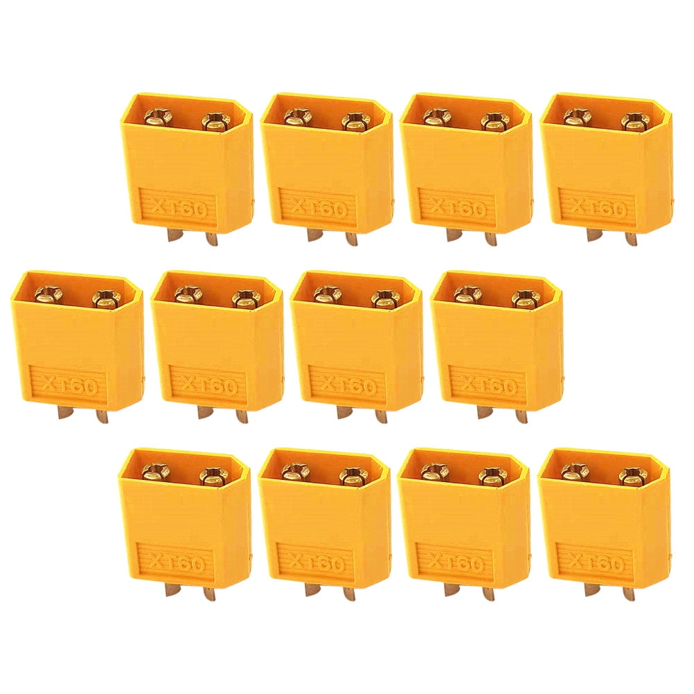 10 Pairs Male Female Connectors Power Plugs, Sheath Female & Male Gold ...