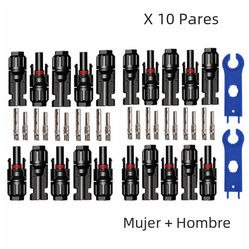 10 Pairs Male and Female Solar Panel Connectors Suitable for Solar ...
