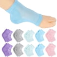 10 Pairs Moisturizing Heel Socks Dry Cracked Feet Toeless Gel Socks ...