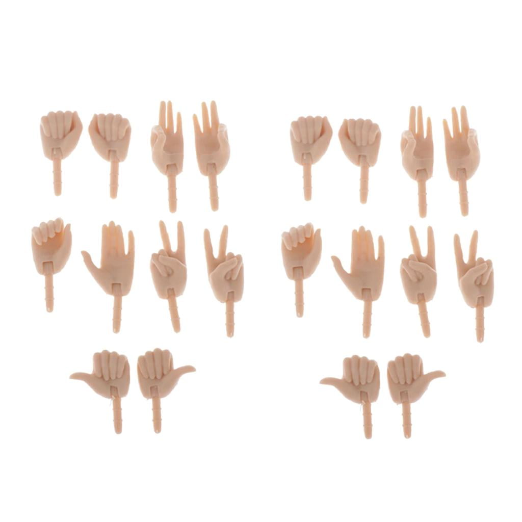 10 Pairs Movable Hands /6 Doll Custom Accessory - Walmart.com