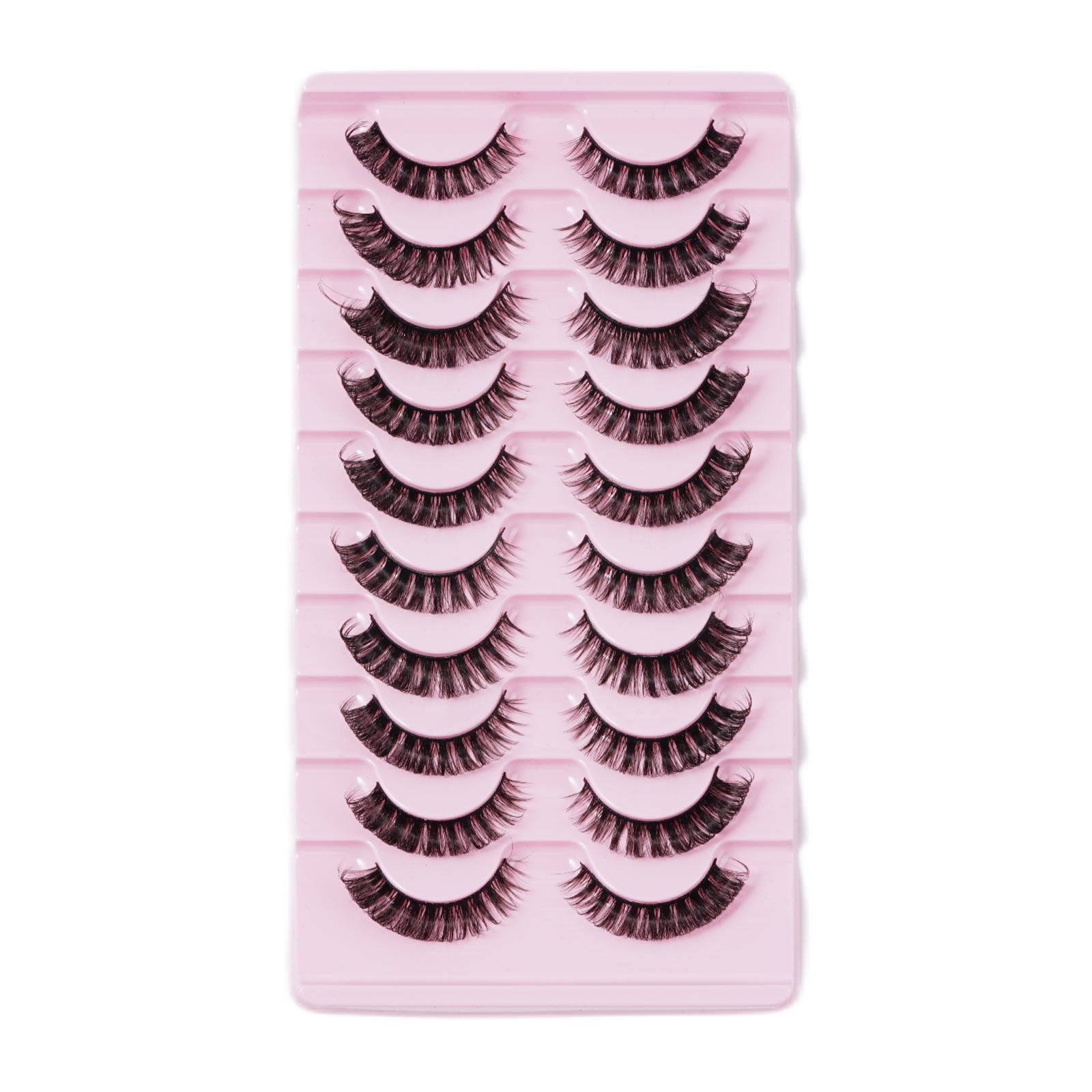 10 Pairs New Large Curling False Eyelashes Handmade Fluffy Eyelashes ...