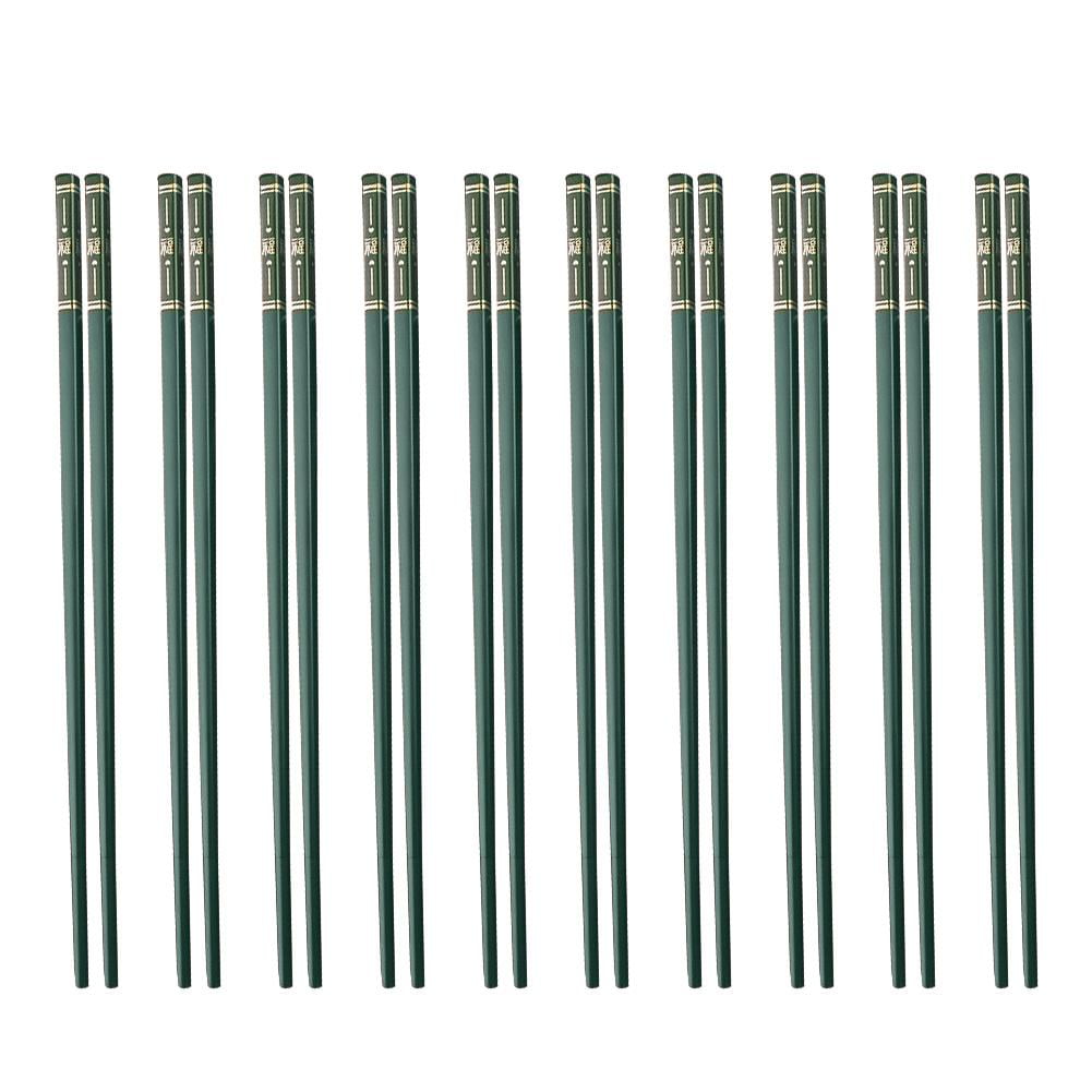 10 Pairs New Year Alloy Chopsticks Anti Mold Anti Slip Chopsticks By ...