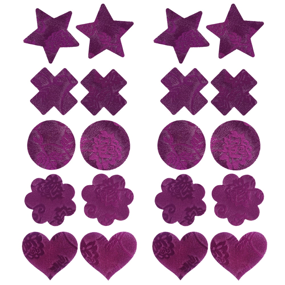 10 Pairs Nipple Breast Covers Disposable Breast Pasties Self Adhesive ...