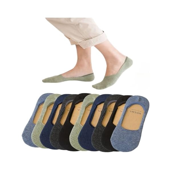 10 Pairs No Show Socks Men Cotton Low Socks Lightweight Men Unisex Soft ...