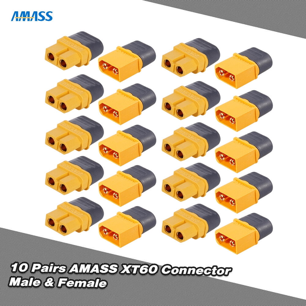 10 Pairs Original AMASS XT60 Plug Connector Male Female Set for FPV ...