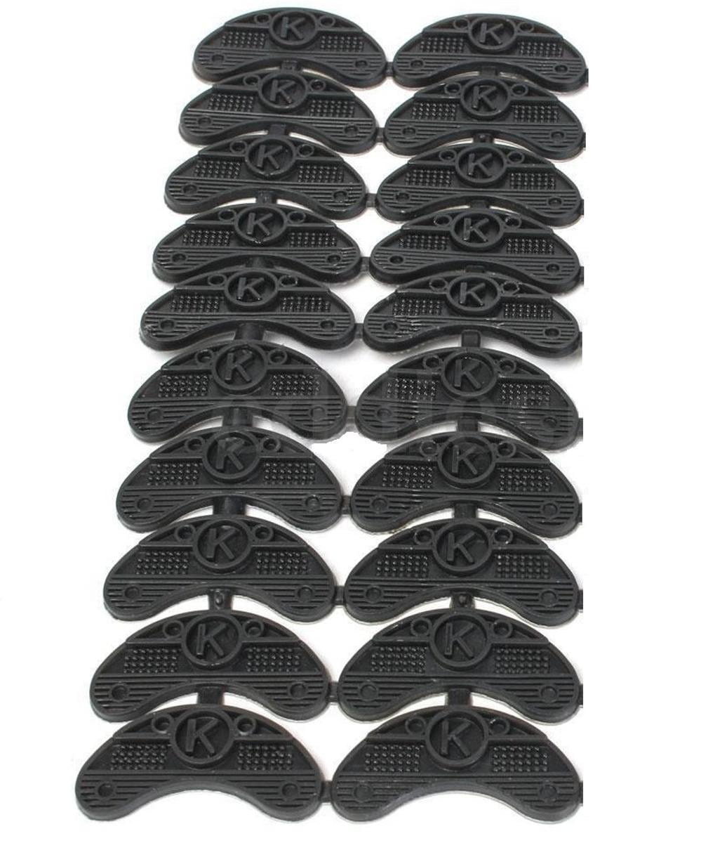 10 Pairs Rubber Sole Replacement Heel Savers Toe Plates Tap DIY Glue On ...