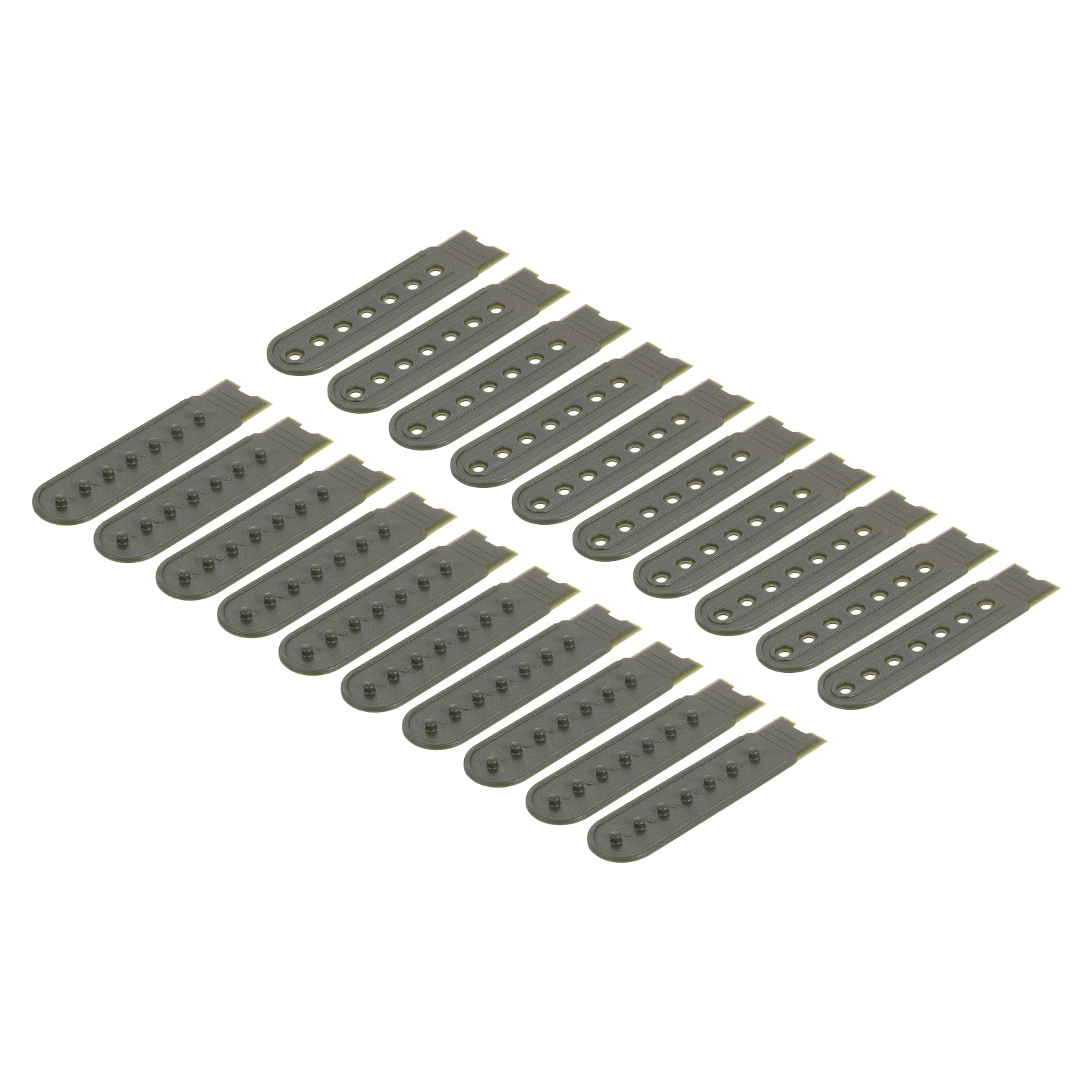 10 Pairs Snapback Strap Cover, 7 Holes Plastic Adjustable Hat Snap ...