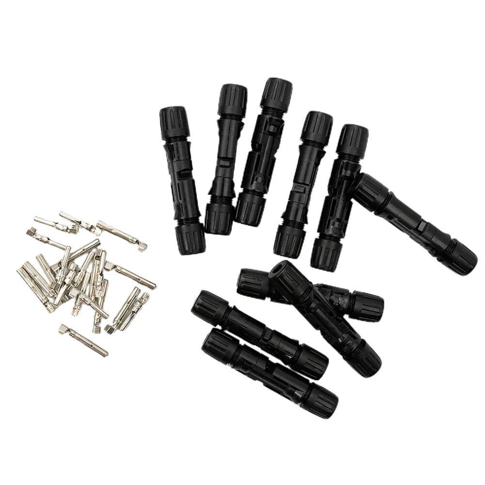 10 Pairs Solar Connector Solar Connector Socket Coupling For AWG14/12/ ...