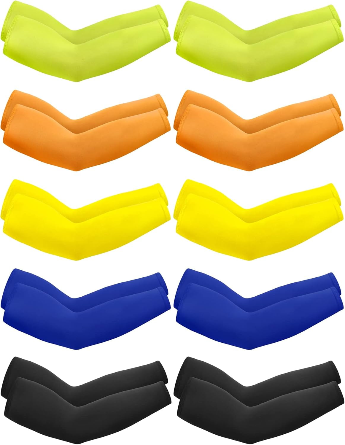 10 Pairs UV Sun Protection Arm Sleeve for Men Women Work Cooling ...