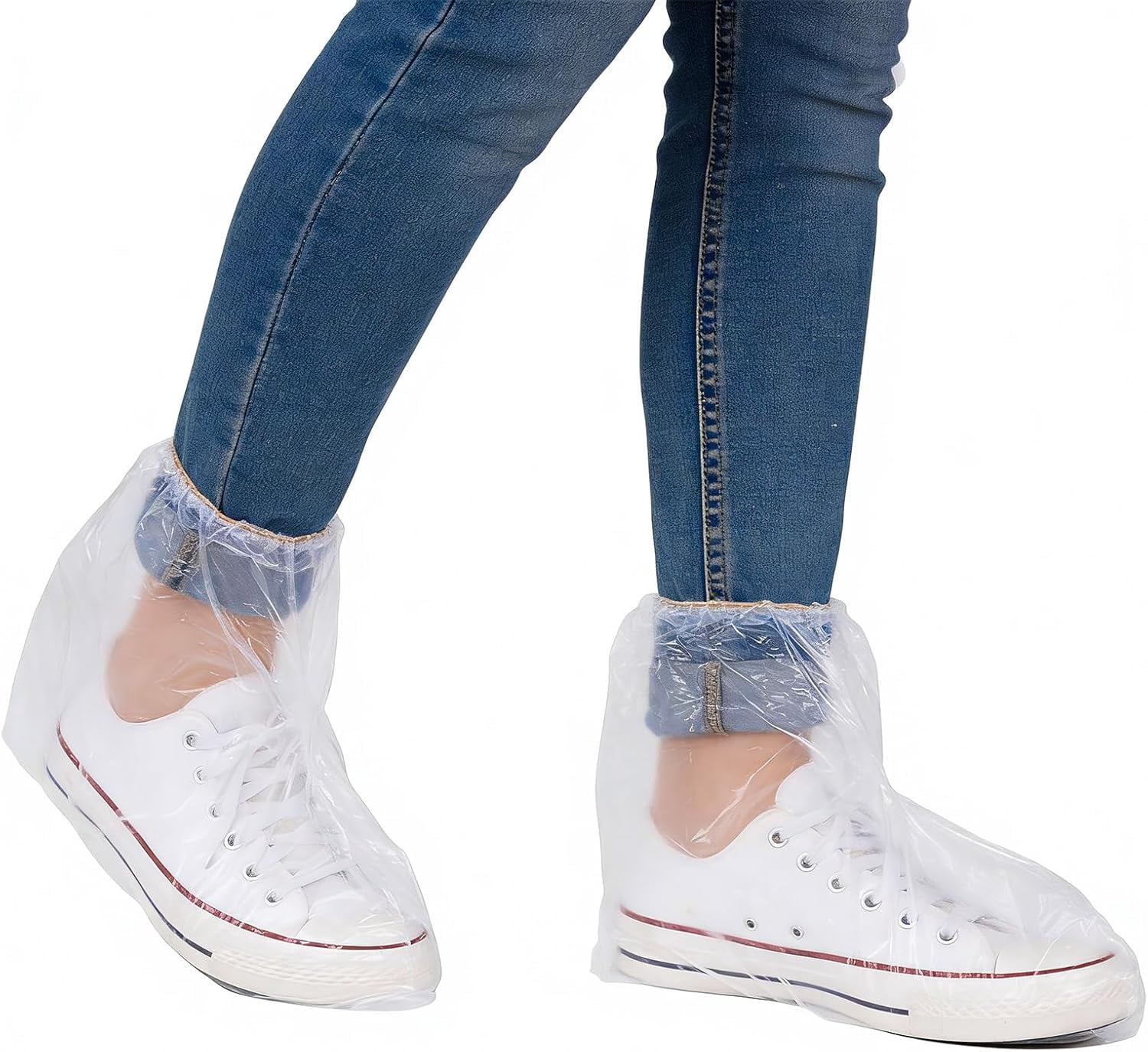 10 Pairs Waterproof Shoe Covers Disposable Durable Non-Slip Plastic ...