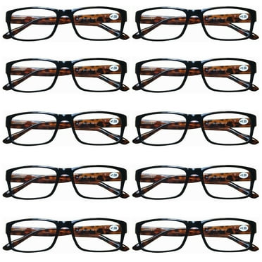 New Bulk +2.00 Closeout Reading Glasses - 10 Pairs Multi-Variety ...