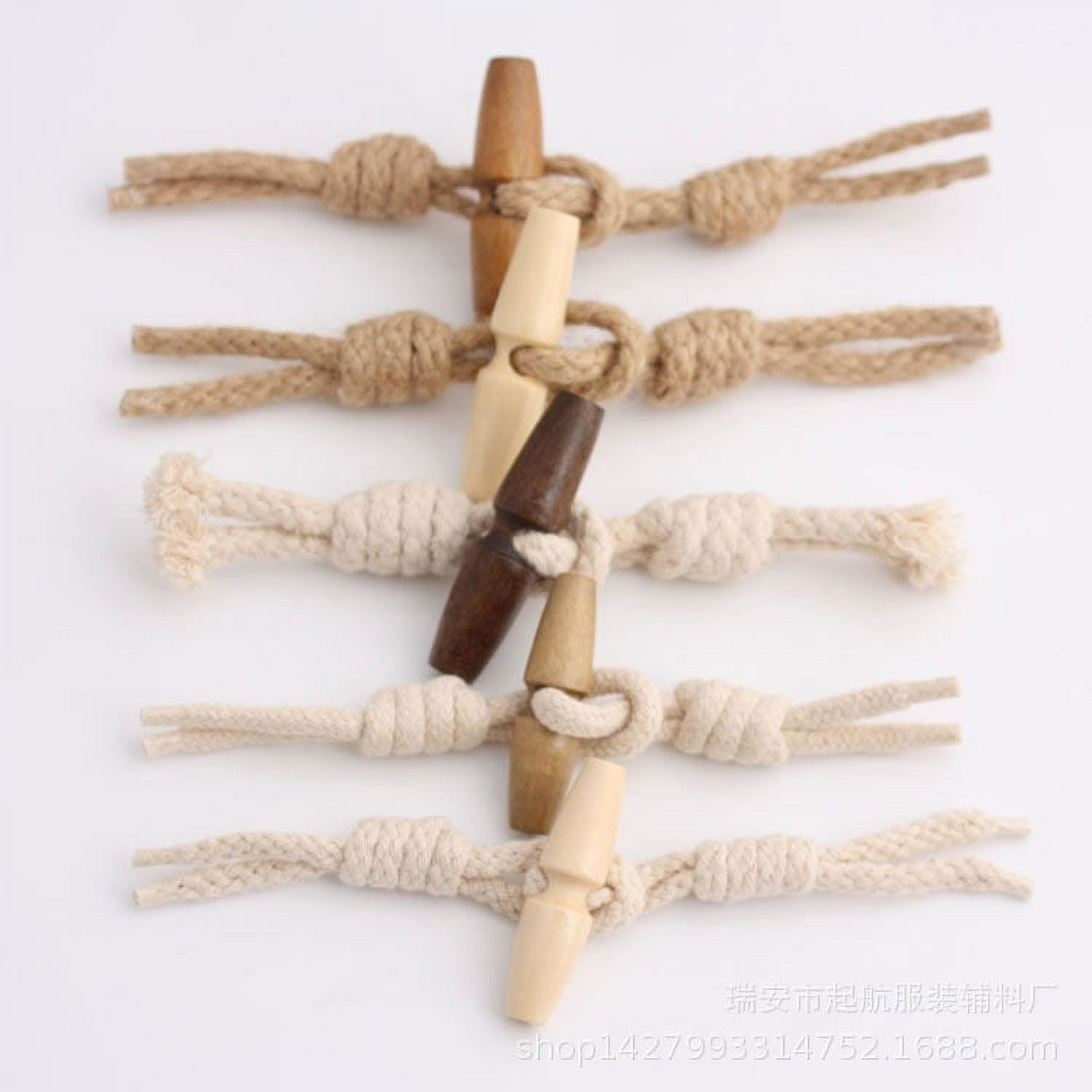 10 Pairs Coat Clothing Toggle Horn Buttons for Clothes Wood Decors ...