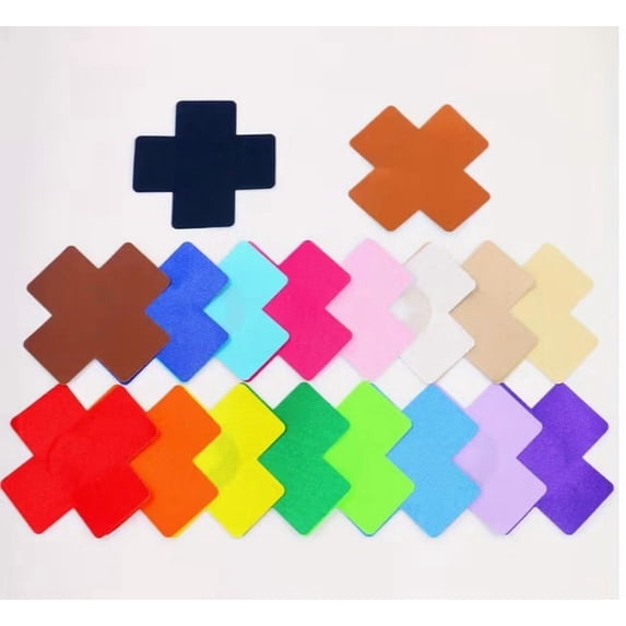 10 Pairs of Cross-Shaped Invisible Bra Patches - Seamless and ...