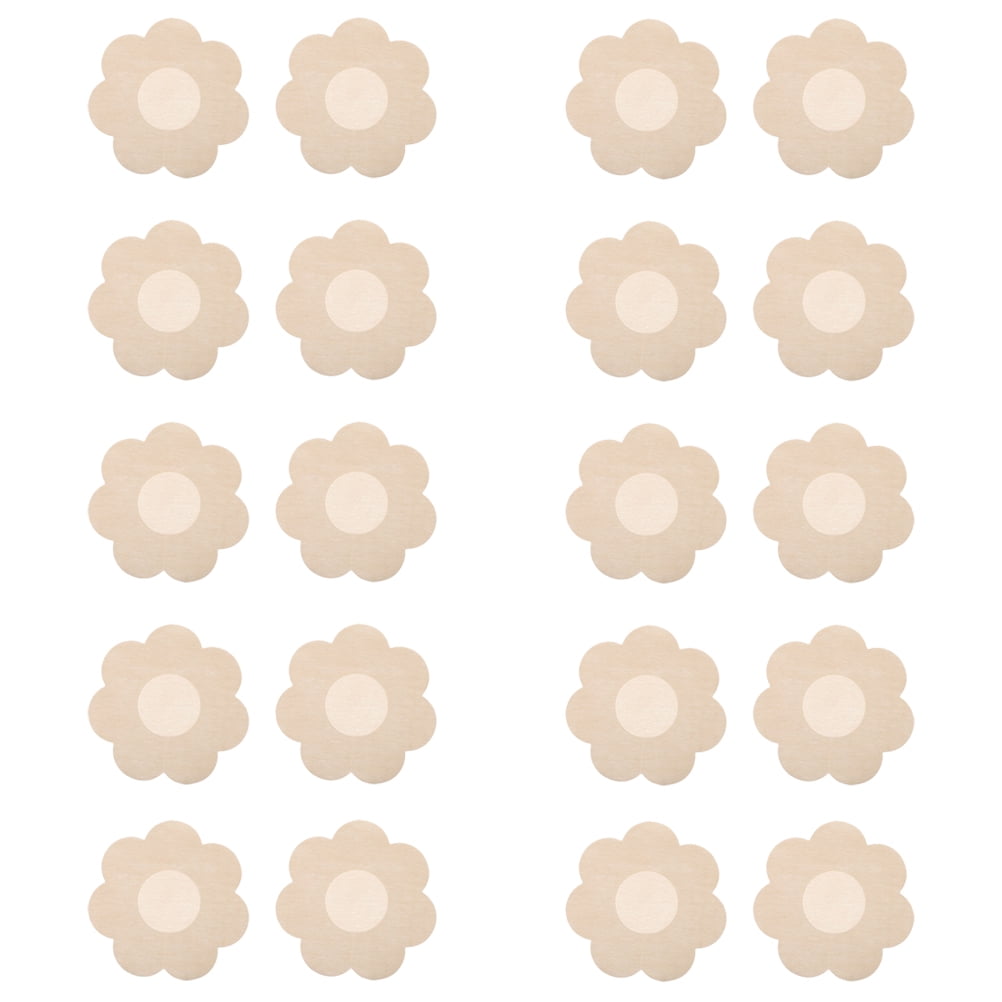 10 Pairs of Pasties Silicone Covers Adhesive Stickers Petals Covers for ...