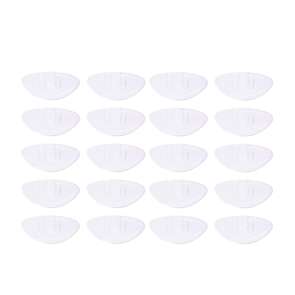 10 Pairs of Silicone Bridge Nose Pad Anti-slip Push-In Silicone Nose ...