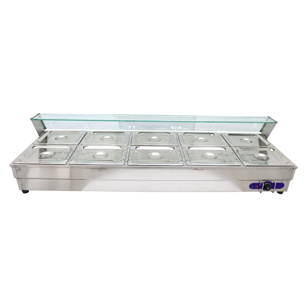 10 Pan Electric Food Soup Warmer Commercial Buffet Food Warmer ...