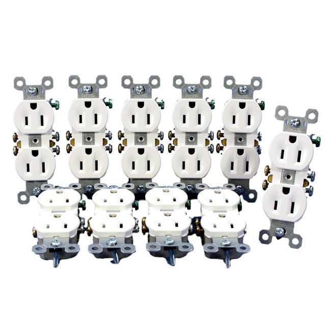 10 Pass & Seymour White Trademaster Duplex Receptacle Outlets 15A 5-15R ...