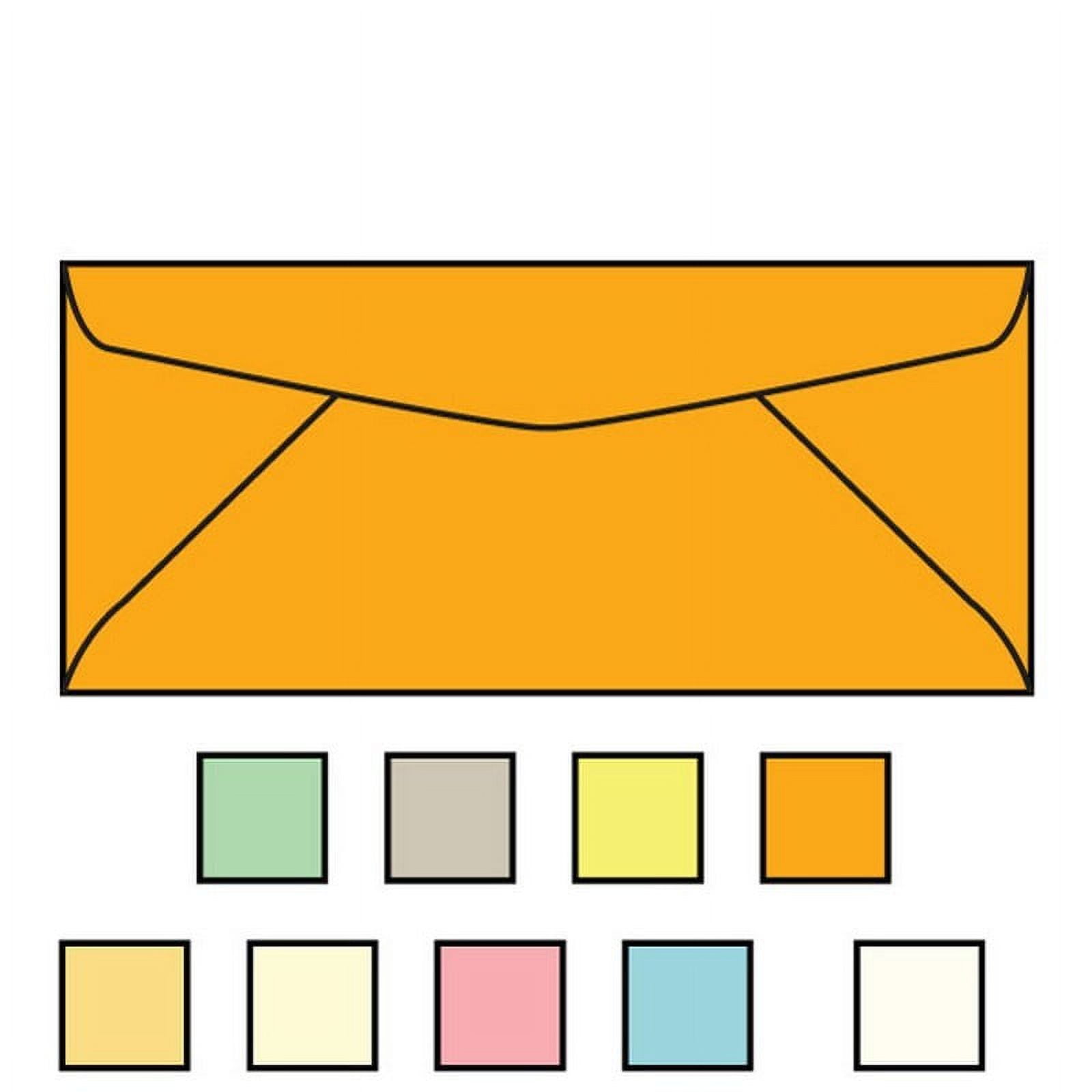 #10 Pastel Colored Envelopes, 4-1/8" x 9-1/2", 24# (Box of 500 ...