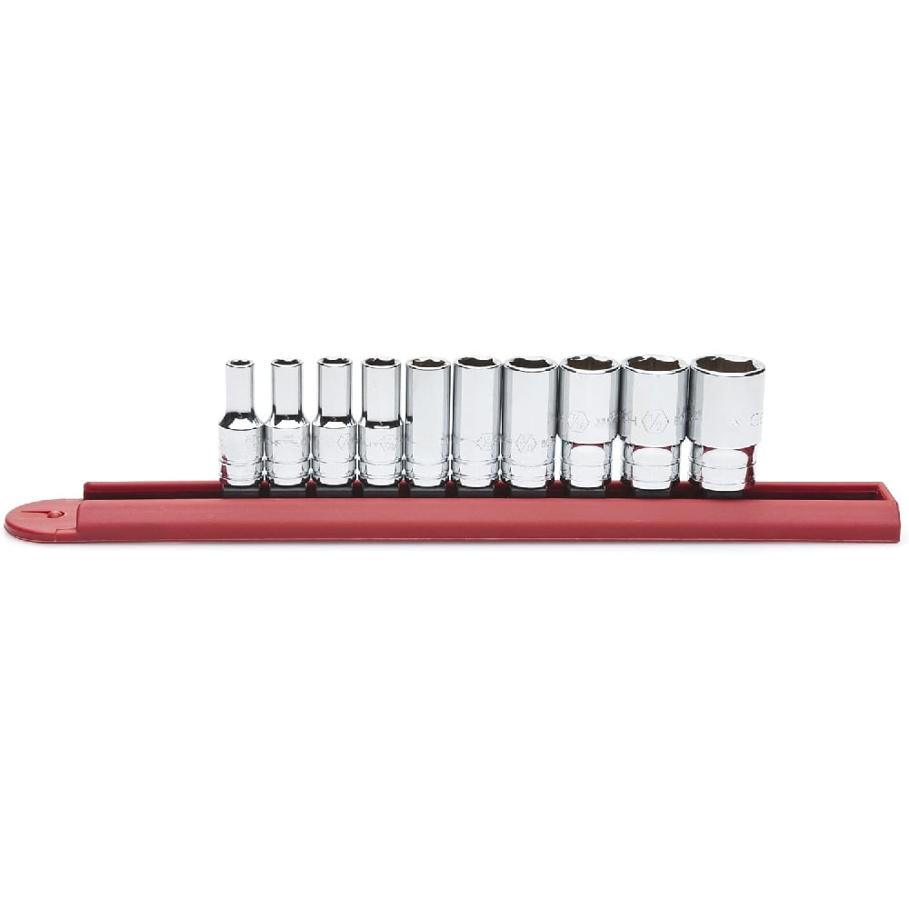 10 Pc. 1/4" Drive 6 Pt. Mid-Length Socket Set, - Walmart.com