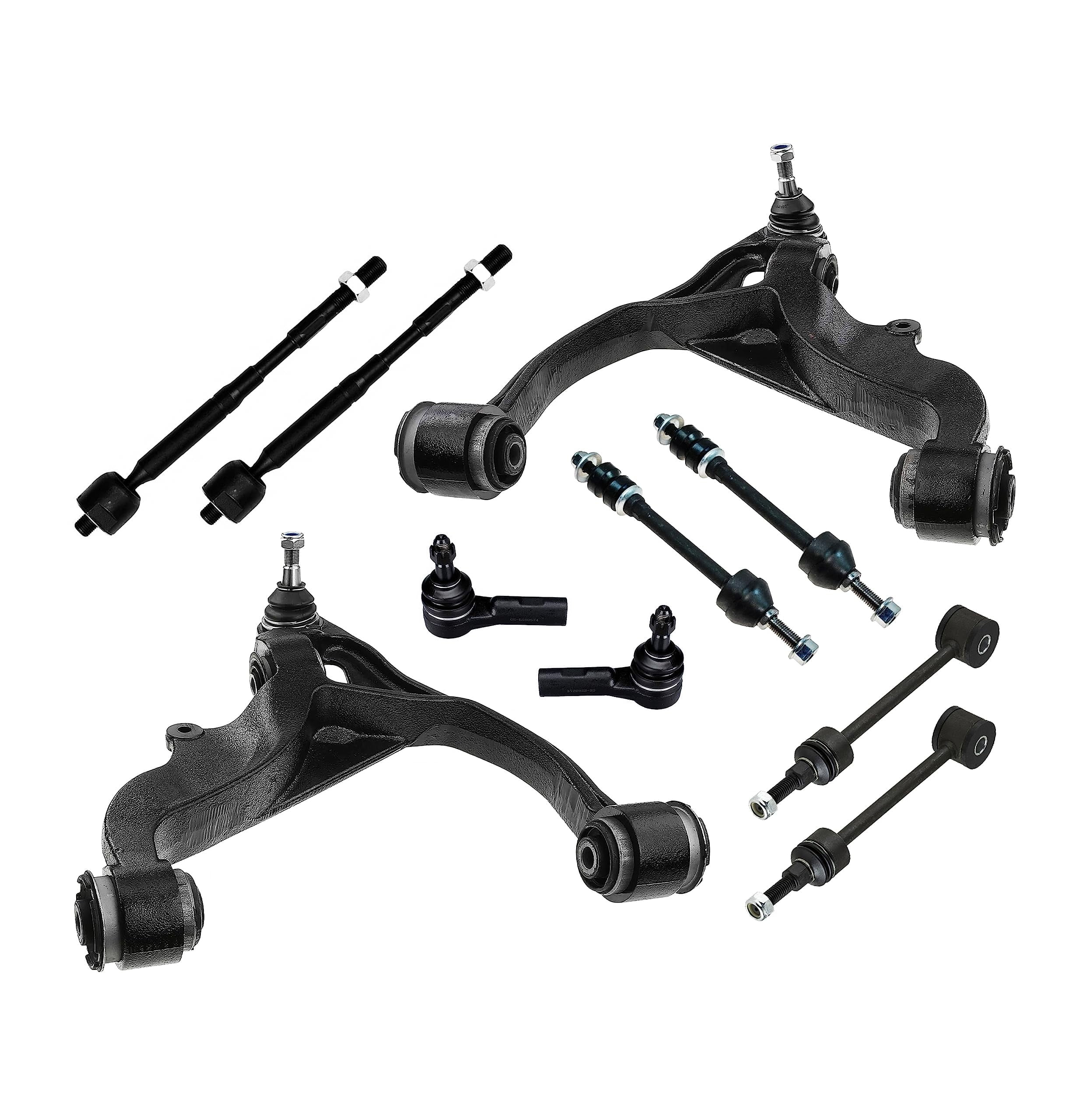 10 Pc Front & Rear Sway Bar End Links, Lower Control Arms, Outer ...