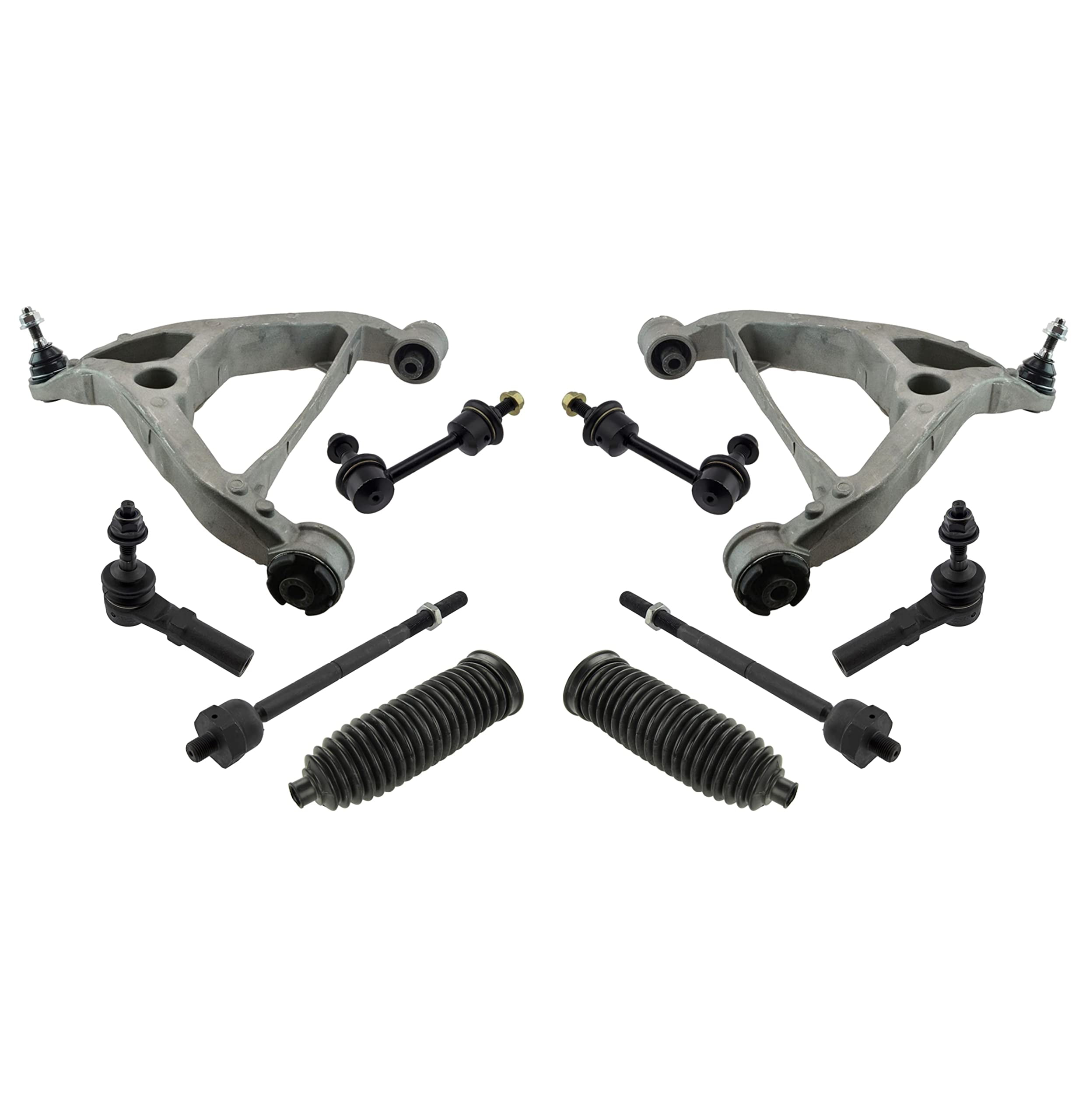 10 Pc Front Suspension Kit Sway Bar End Links, Lower Control Arms ...