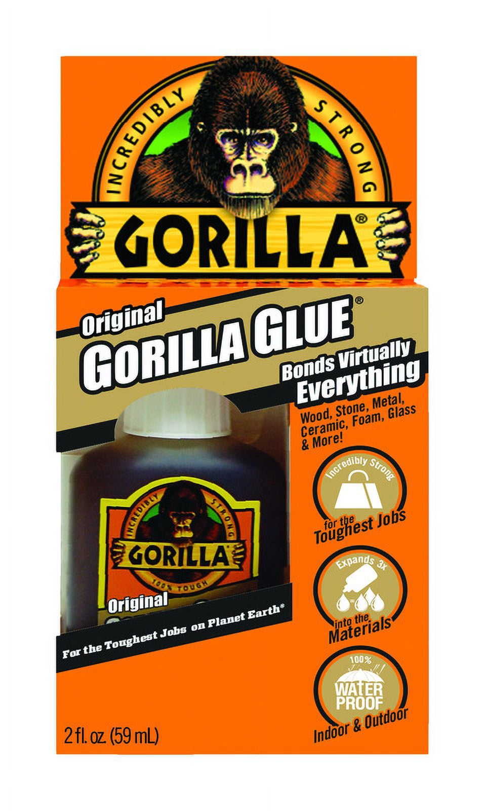 10 Pc, Gorilla High Strength Glue Original Gorilla Glue 2 Oz - Walmart.com