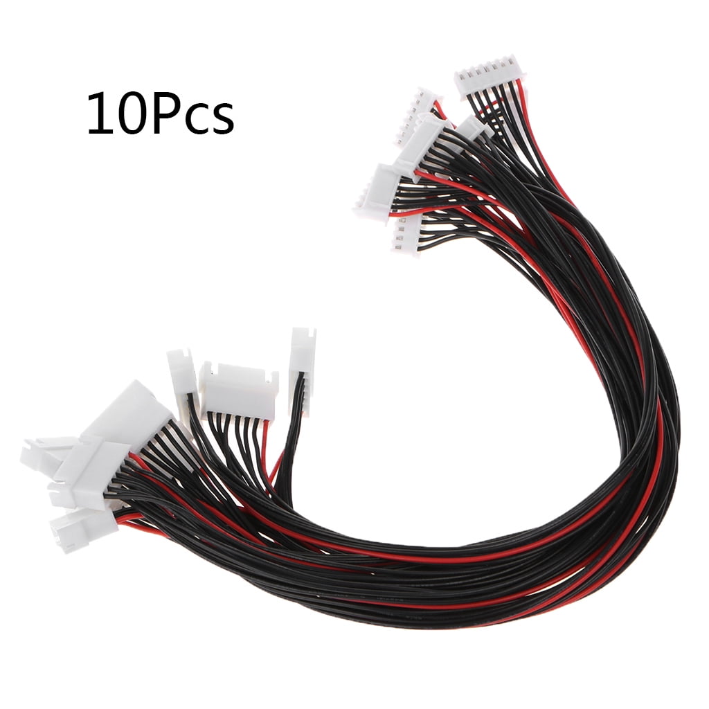 10 Pc JST-XH Plug 6S Lipo Balance Wire Extension Lead 30cm For RC Car ...