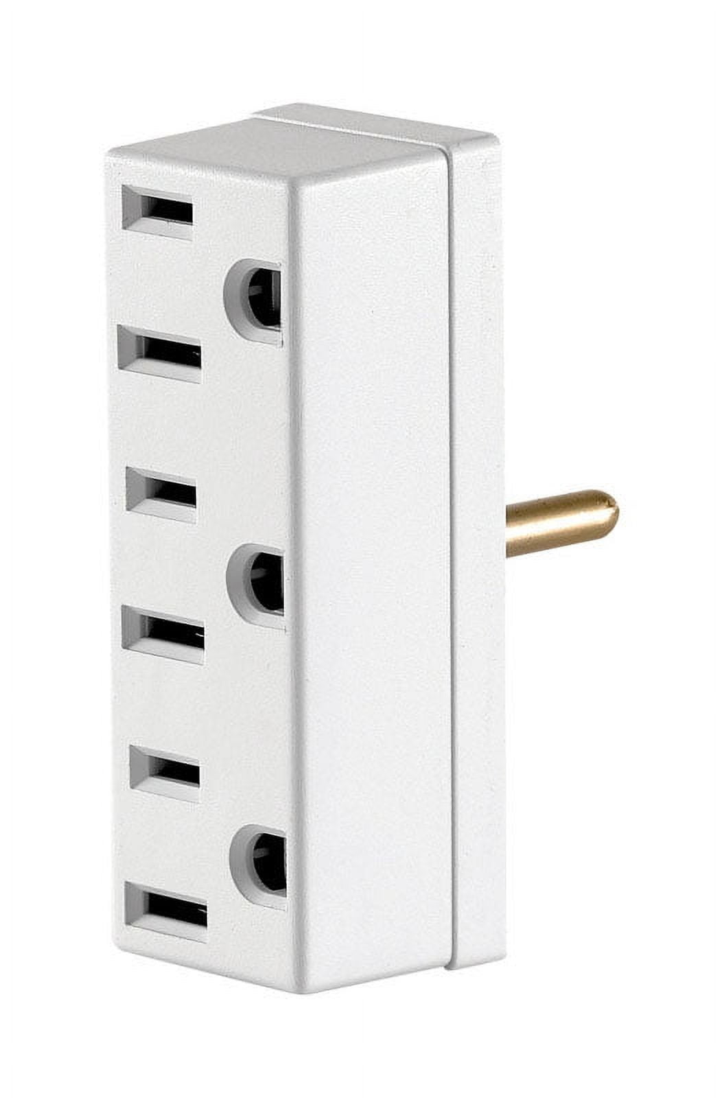 10 Pc, Leviton Polarized 3 Outlets Outlet Adapter 1 Pk - Walmart ...