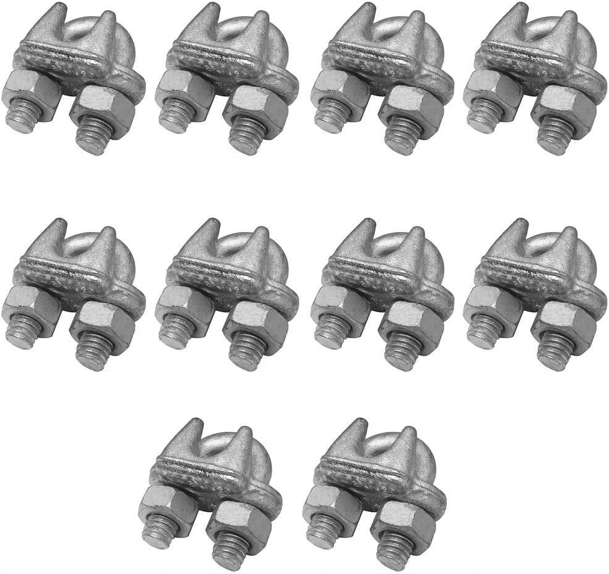 10 Pc Marine Wire Rope Cable Clips Cable Clamp 1/2'' Drop Forged ...