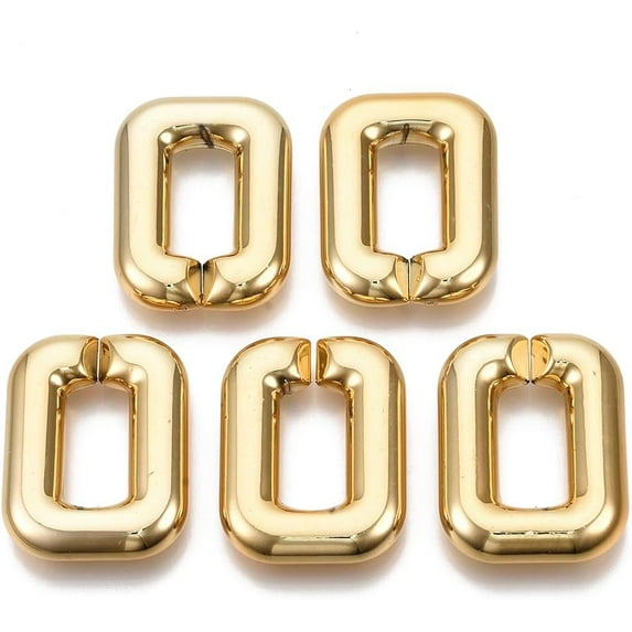 10 Pc Rectangle Shape Quick Link Connectors CCB Plastic Linking Rings ...