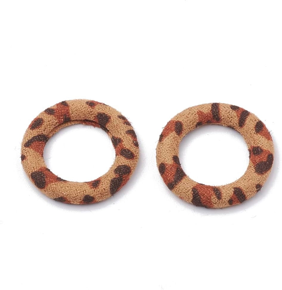 10 Pc Ring Shape Linking Rings Cloth Fabric Covered Linking Rings with ...