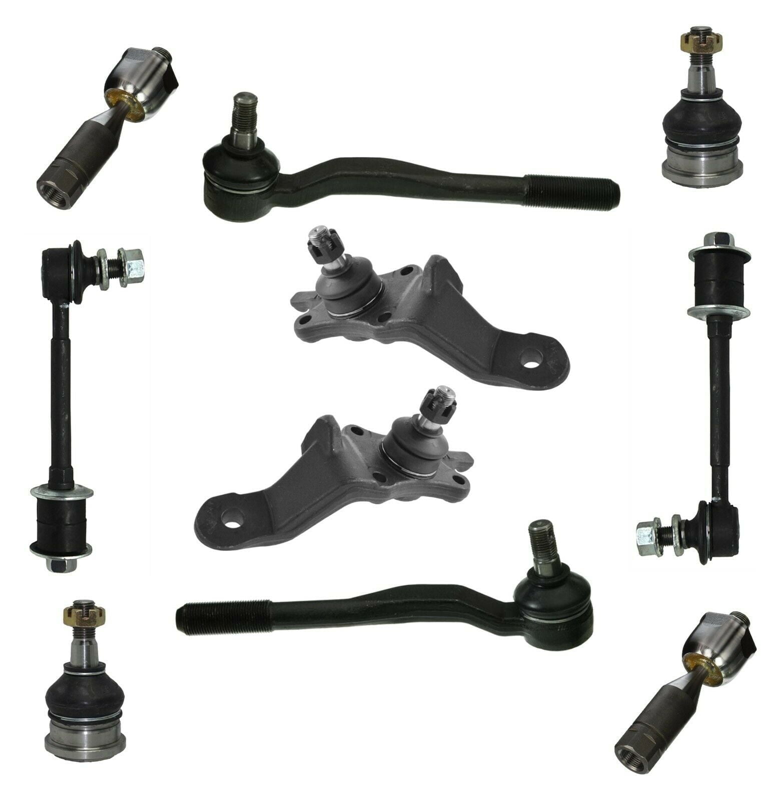 10 Pc Suspension Kit Left & Right Front Lower Ball Joint Inner Outer ...