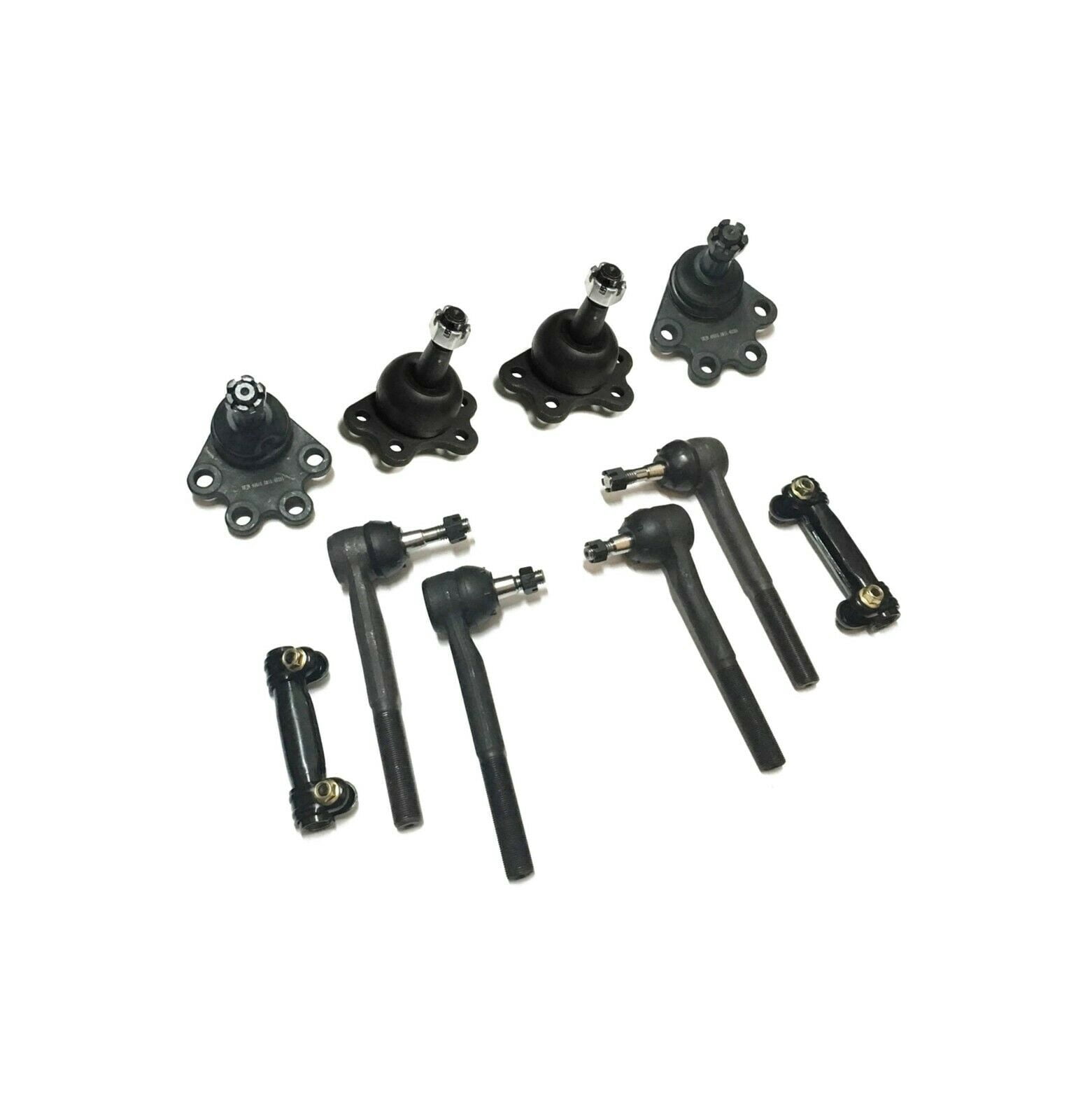 10 Pc Suspension Kit Outer & Inner Tie Rod Ends, Adjusting Sleeves ...