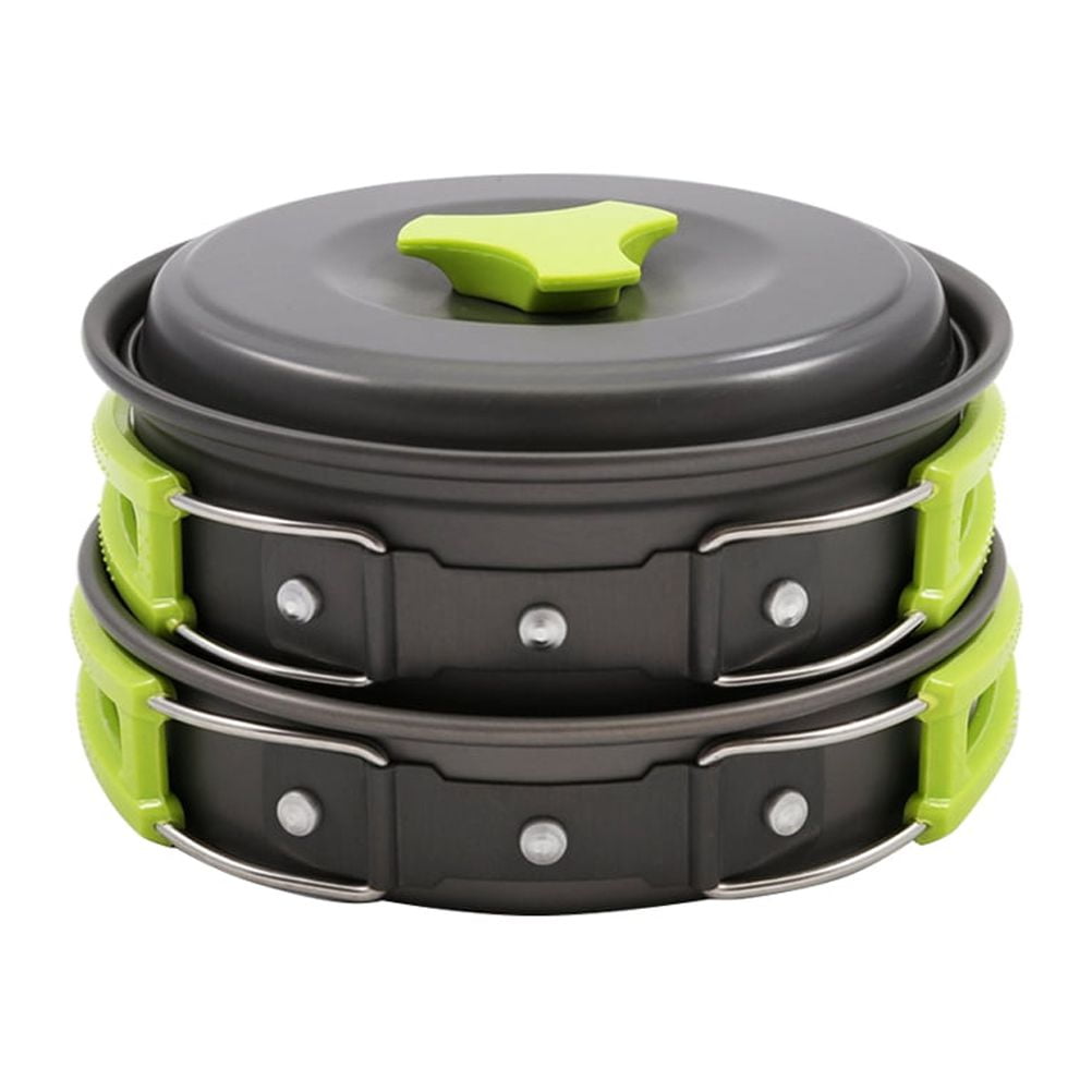 Outdoor cookware 10 Pcs 1-2 Person Outdoor Cookware Set Camping Cooking ...