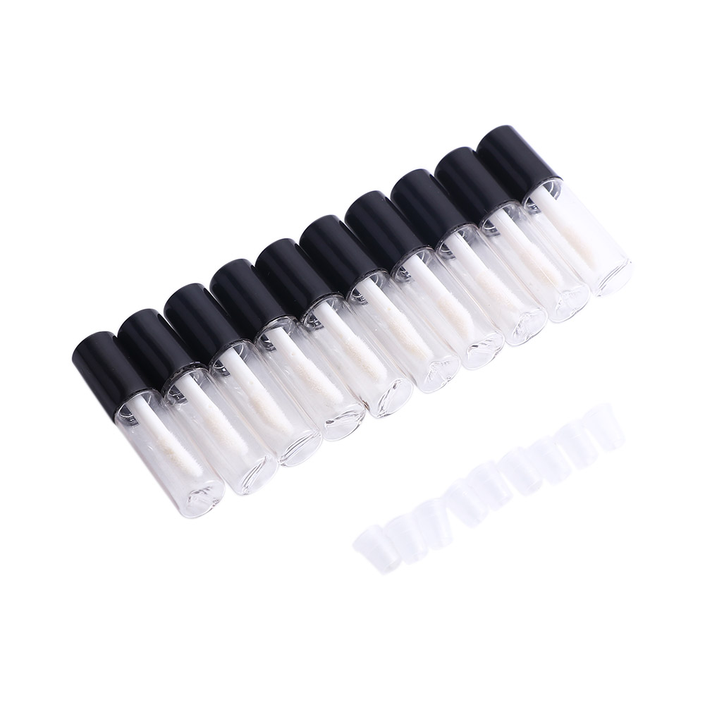 10 Pcs 1.2ml Mini Cosmetic Container Sample Bottles Lip Gloss Tubes Lip ...