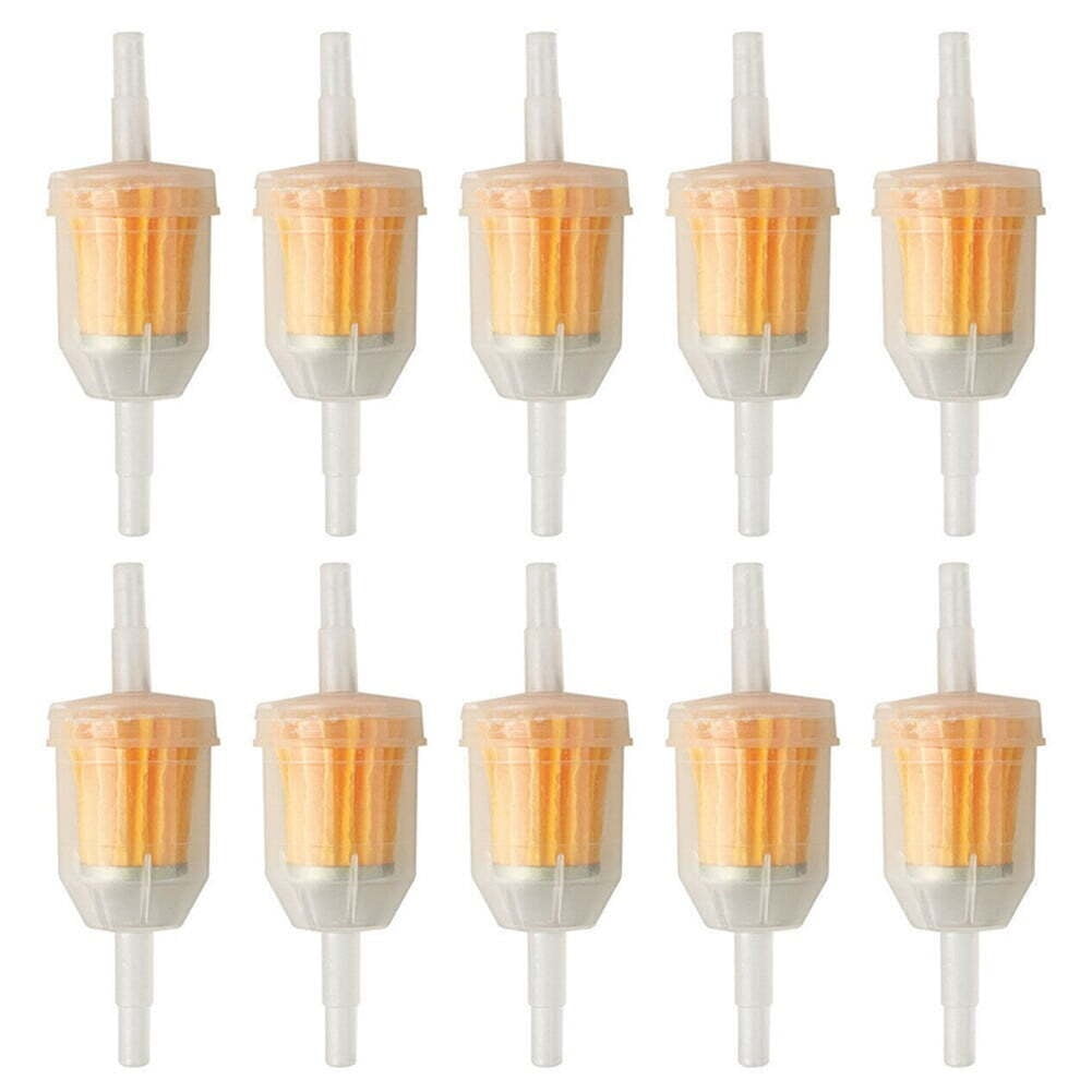 10 Pcs 1/4\" 6mm/8mm Inline Fuel Filter for Small Engine Lawn Garden ...