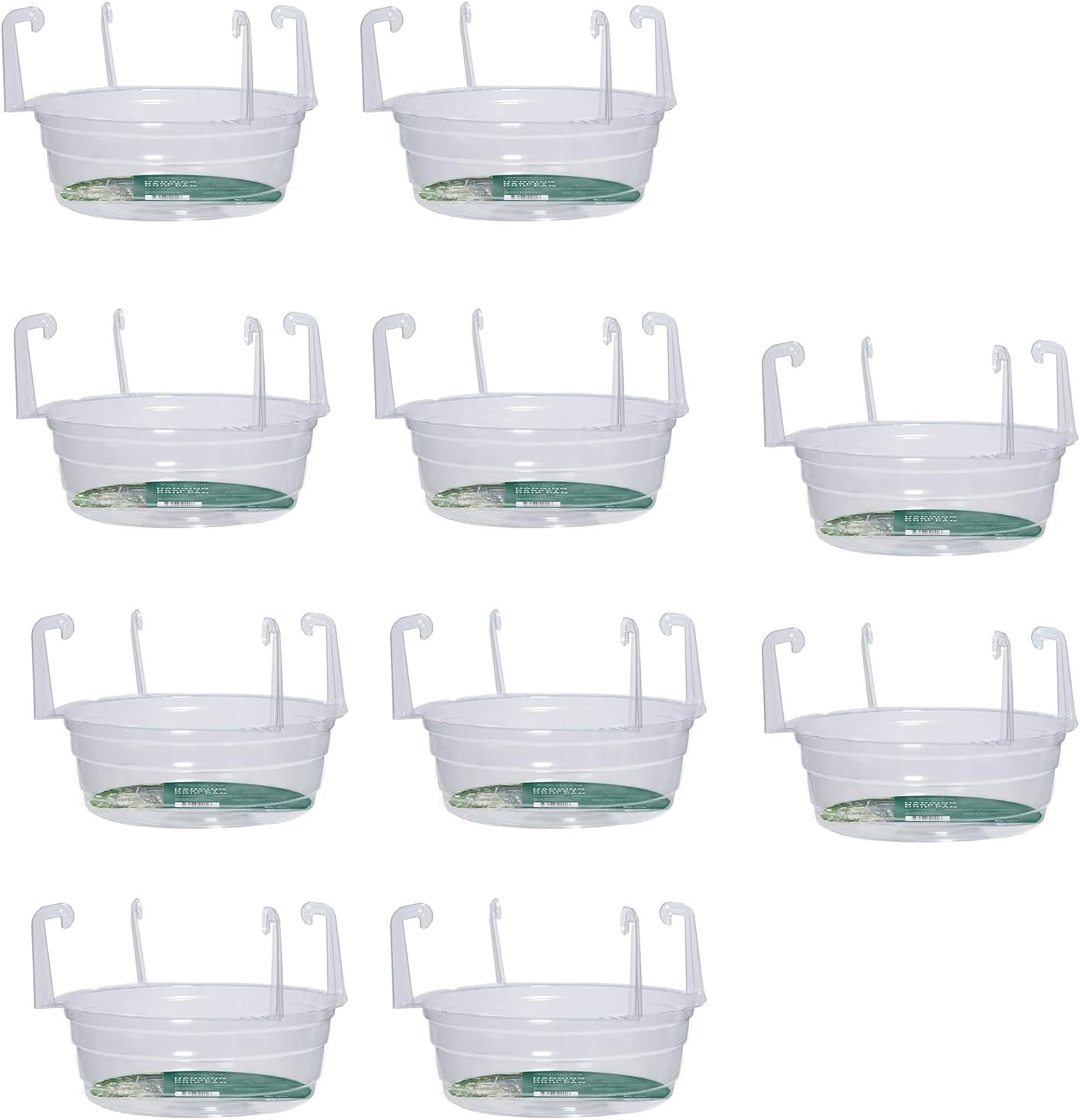 10 Pcs 10 Inch Hanging Plant Water Catcher-Clear Plastics Plant Water ...