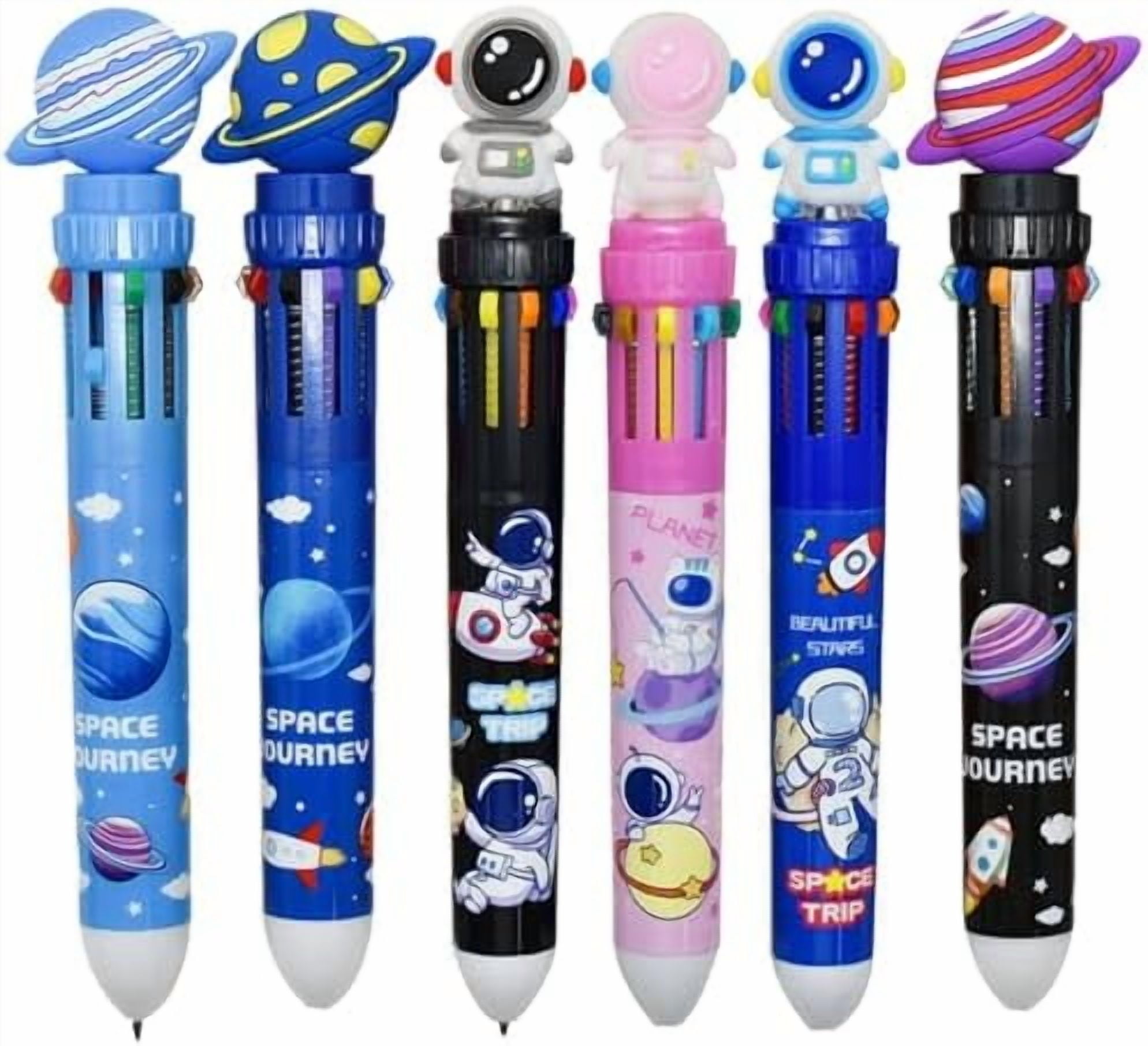 10 Pcs 10-in-1 Outer Space Multicolor Pens 10 Colors Shuttle ...