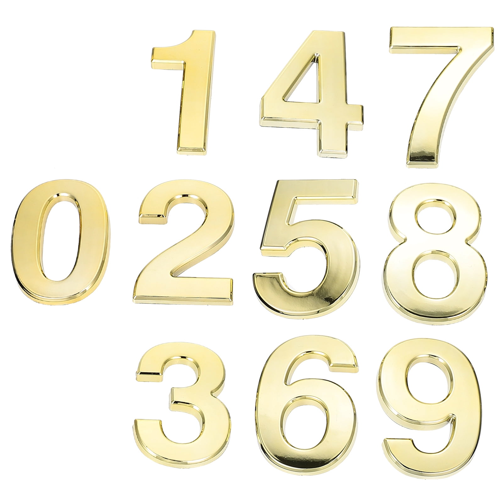 10 Pcs 10cm Digital Door Plate Address Label Mailbox Self-adhesive ...