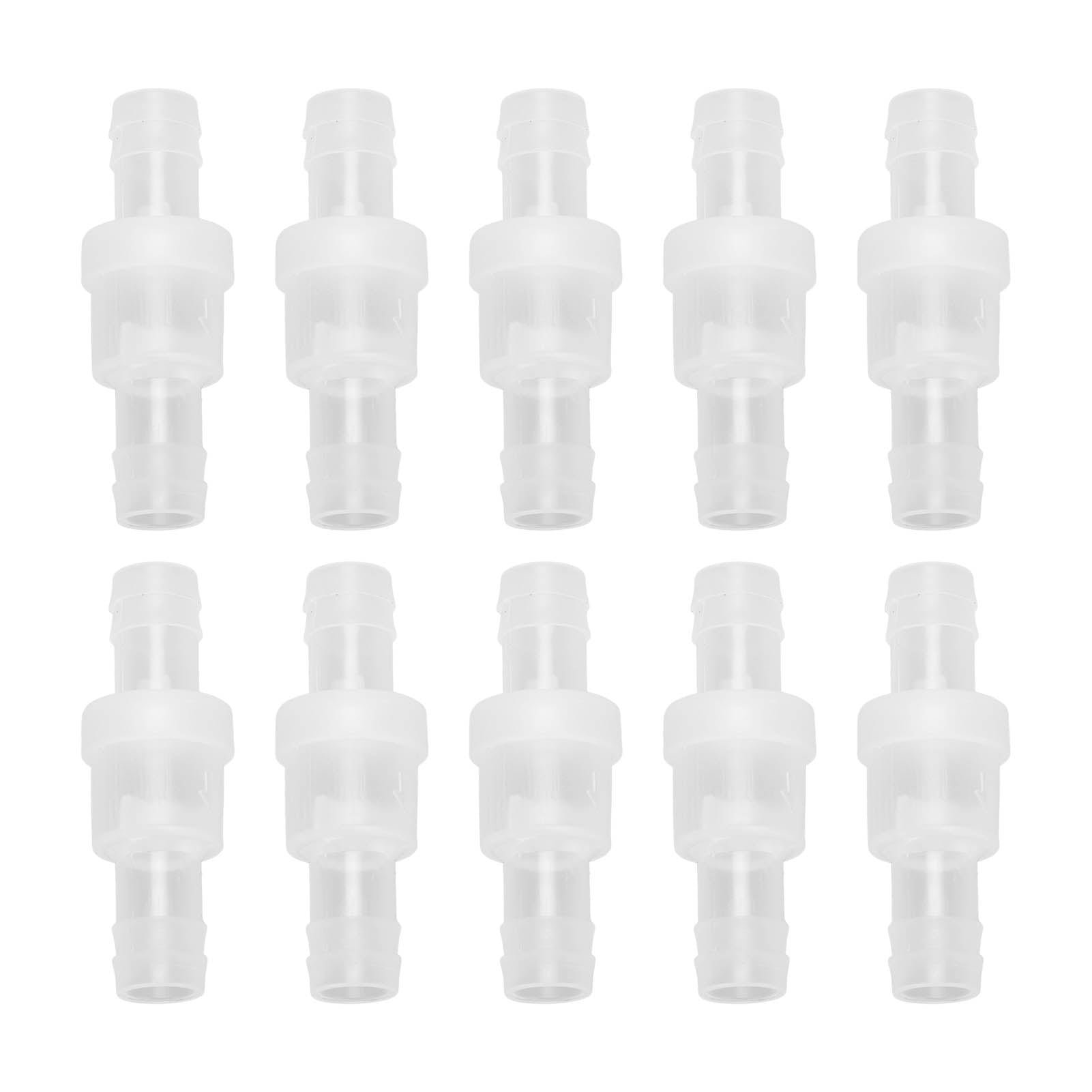 10 Pcs 12mm Spring Loaded Check Valve - Translucent Water Stop Hose ...