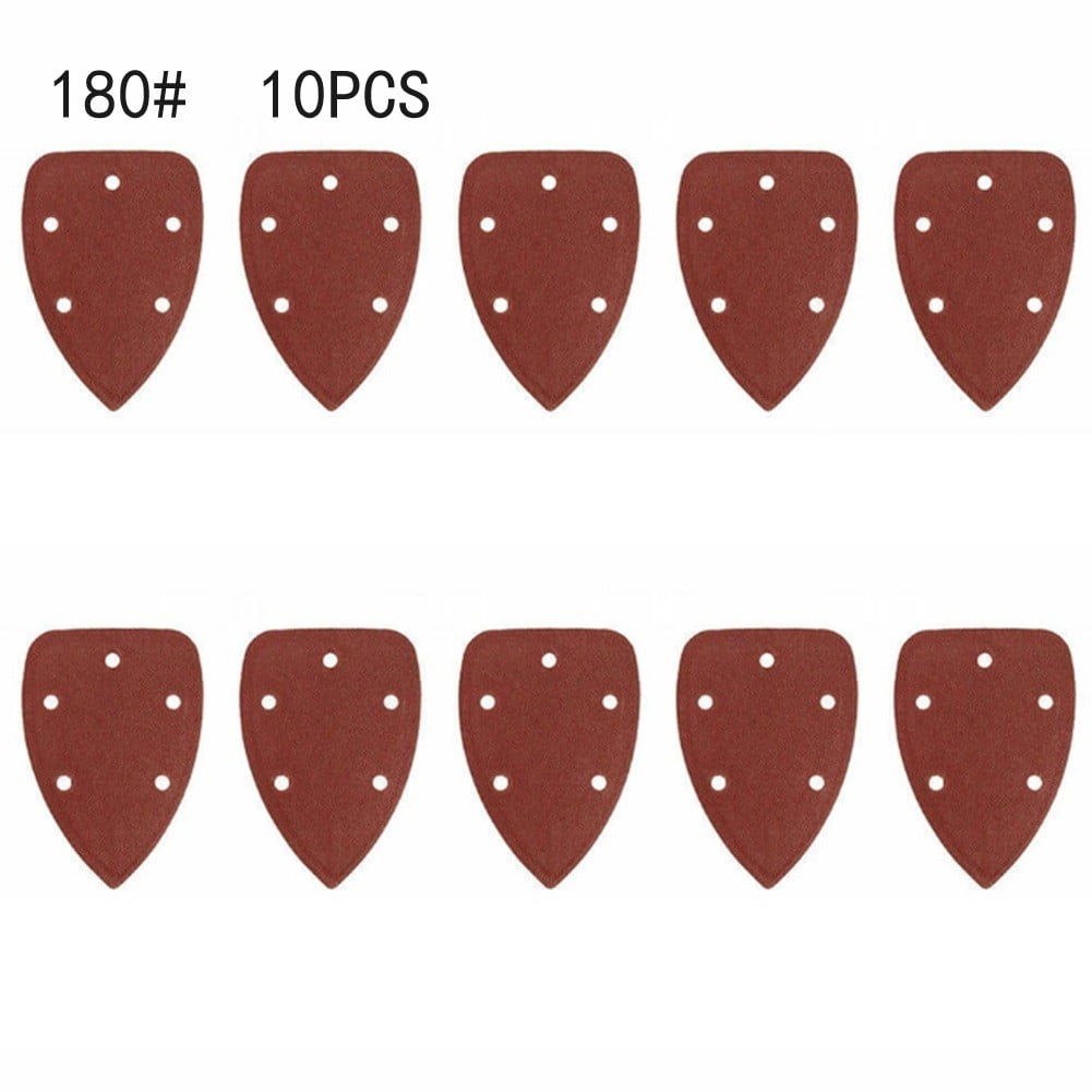 10 Pcs 14X9Cm Triangle Sanding Pads Paper Set & Oscillating Multitool ...