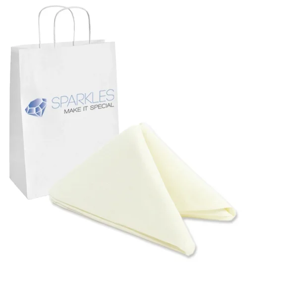 10 Pcs 17"X17" Inch Polyester Cloth Napkin - Ivory - Wedding Linen Of ...