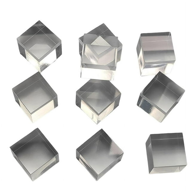 10 Pcs 1inch X 1inch X 1inch Clear Acrylic Square Squares Blocks - All ...
