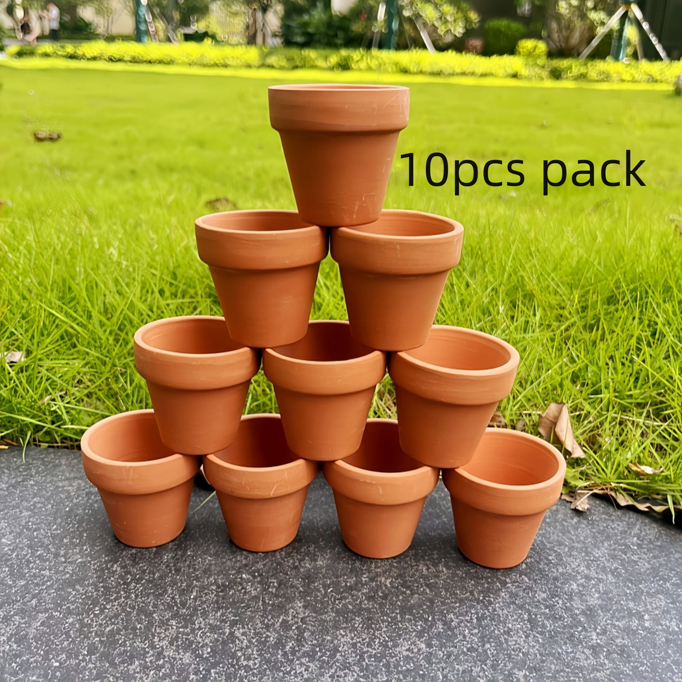 10 Pcs - 2.1" Small Mini Clay Pots Terracotta Pot Ceramic Pottery Planter Terra Cotta Flower Pot ...