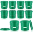 10 Pcs 2 Gallon Plastic Bucket with Lid Heavy Duty 2 Gallon Bucket Pail ...