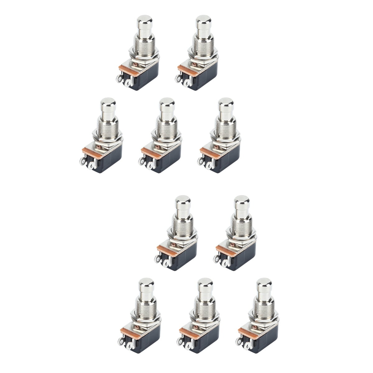 10 Pcs 2 Pin Button Guitar Effects Switch Buttons Digital Potentiometer ...