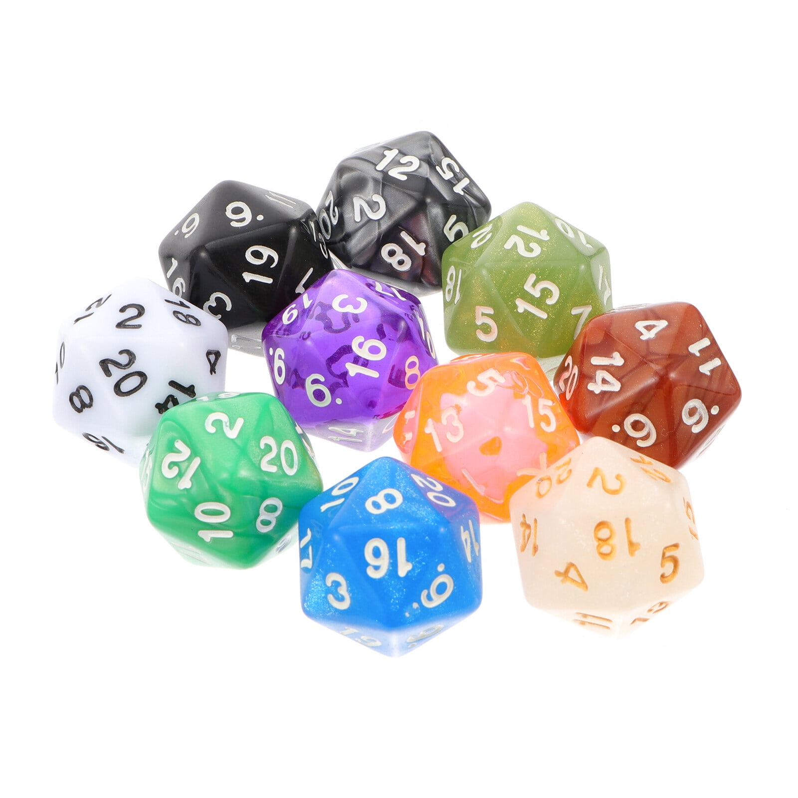 10 Pcs 20-Sided Dice Toys Dice Prop Dice Toy Vintage Pencil Sharpener ...