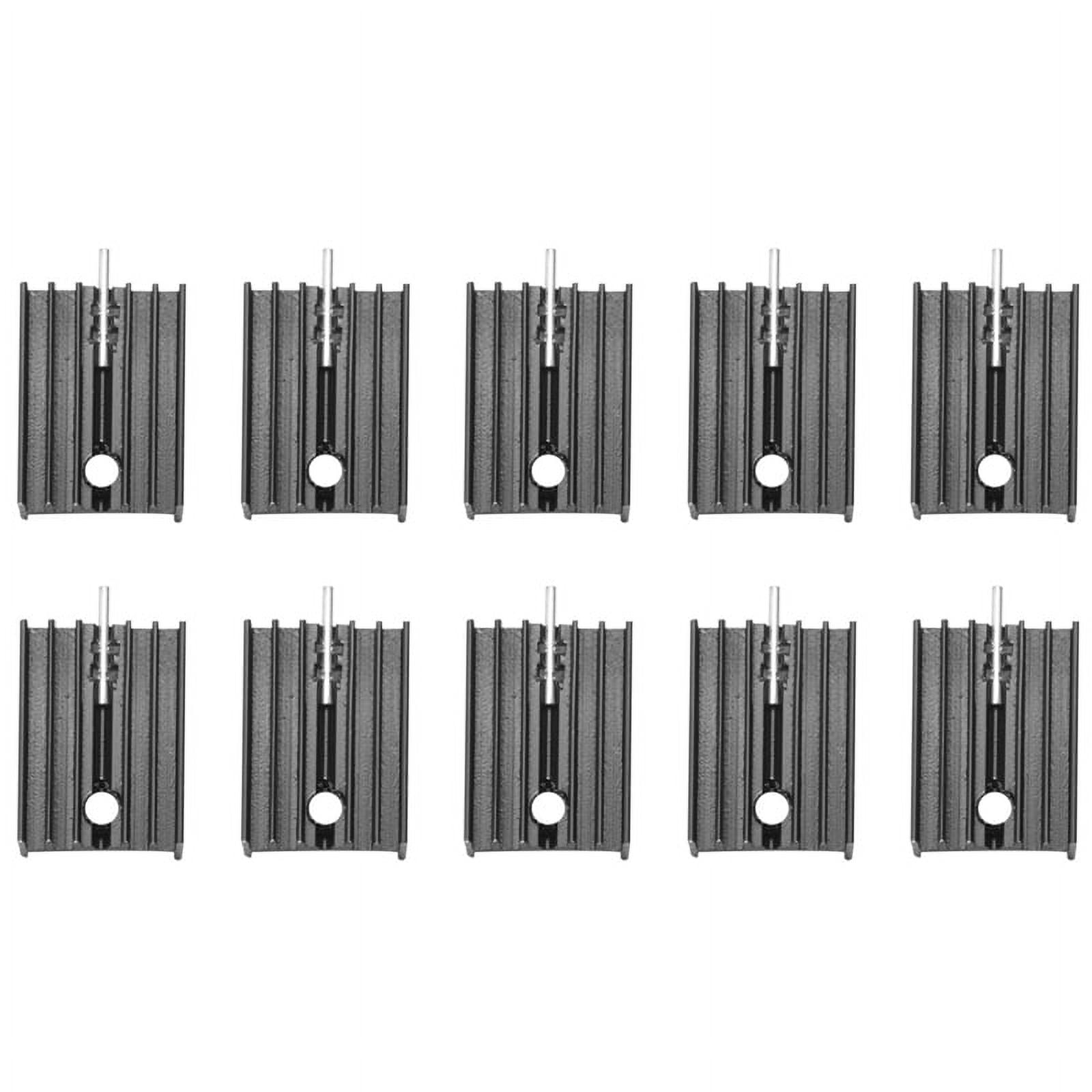 10 Pcs 21x15x11mm Black Aluminum Heat Sink for TO-220 Mosfet ...
