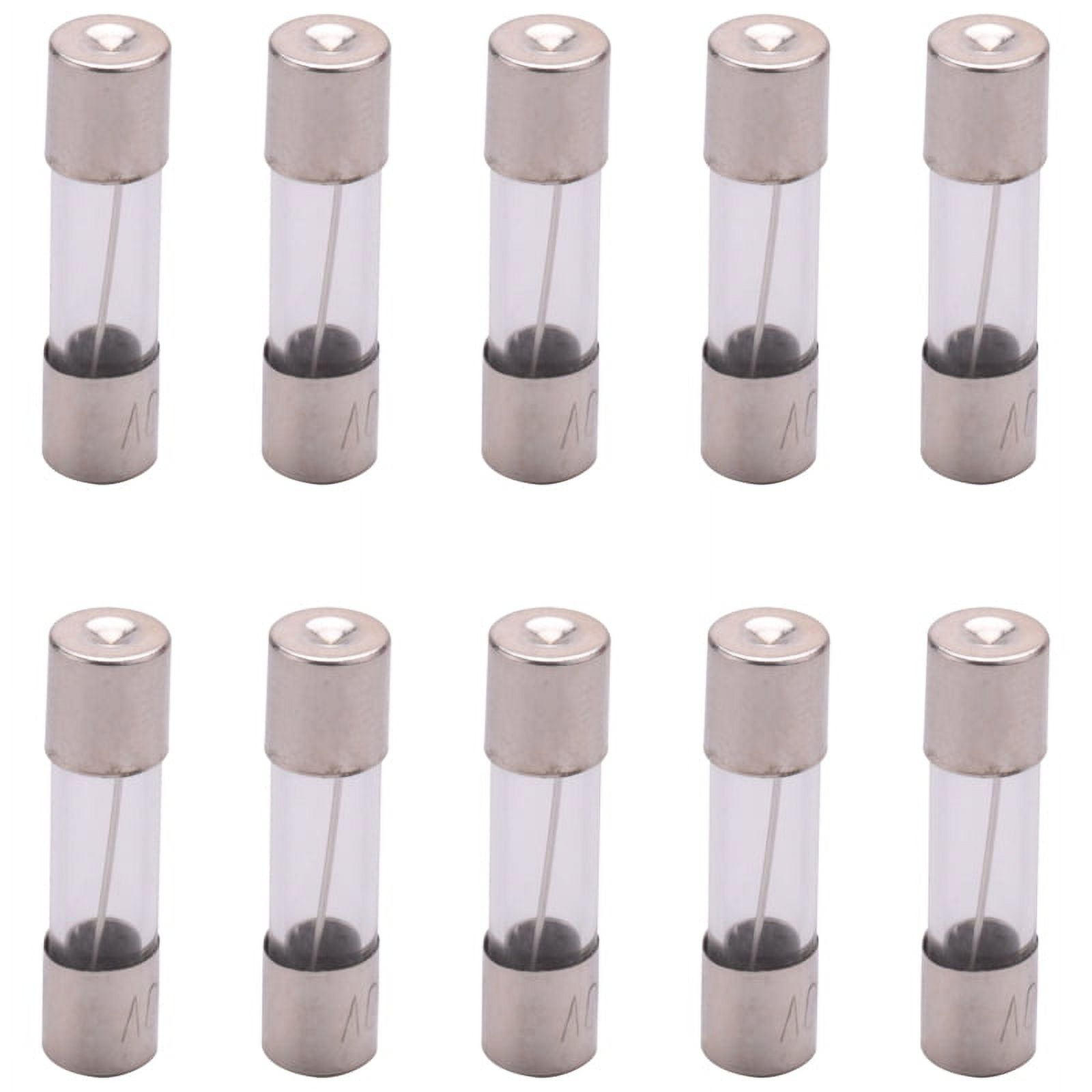 10 Pcs 250V 10Amp Slow Blow Time Delay Glass Fuses Tubes 5mm x 20mm ...